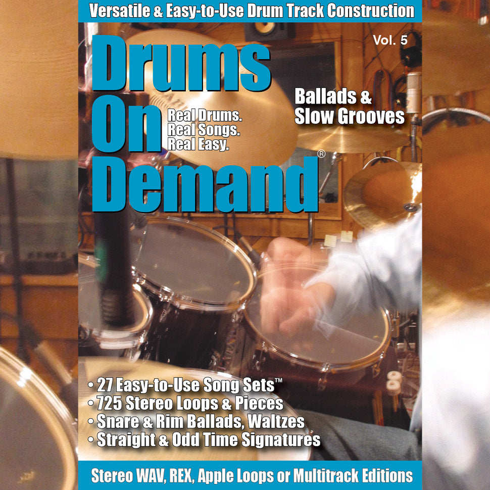 Slow Drum Loops and Ballad Drum Loops – Drums On Demand